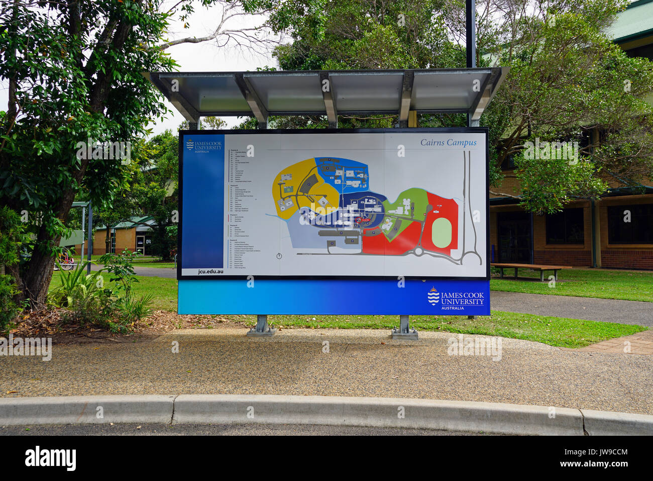 View of the Cairns campus of the James Cook University (JCU), a public ...