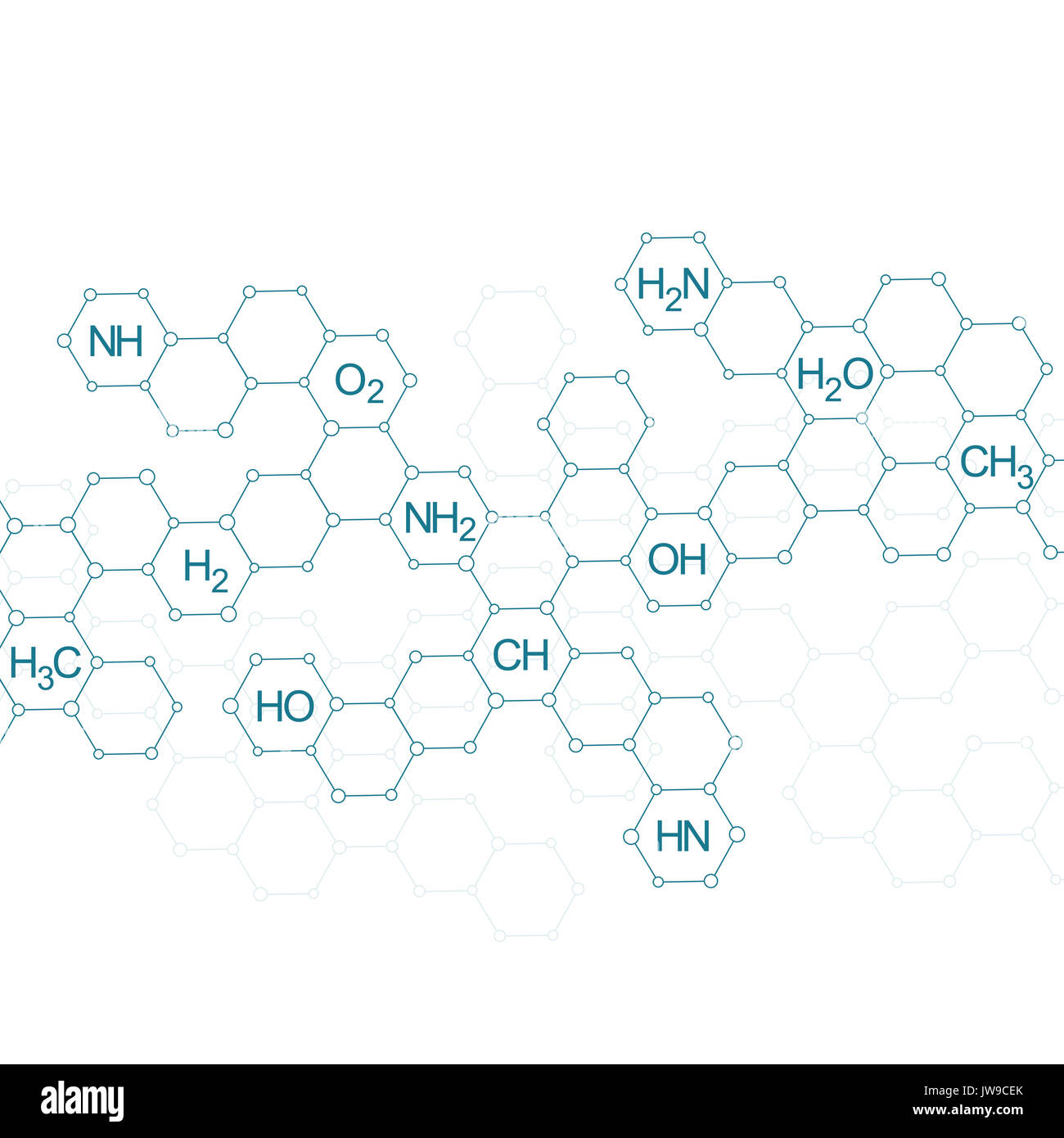 Molecule dna, genetic and chemical compounds. Illustration Stock Photo ...
