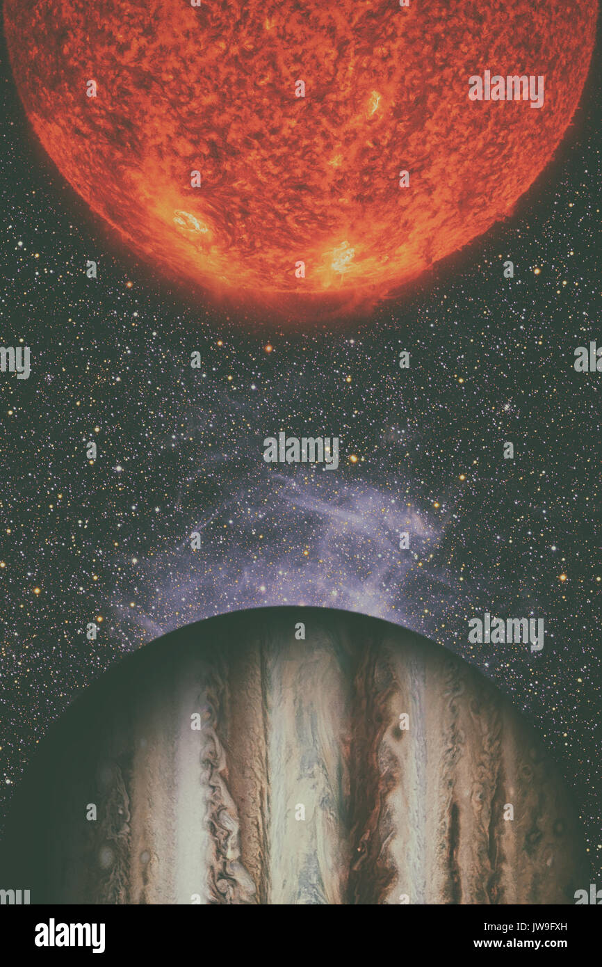 Solar System - Jupiter. It is the fifth planet from the Sun and the ...