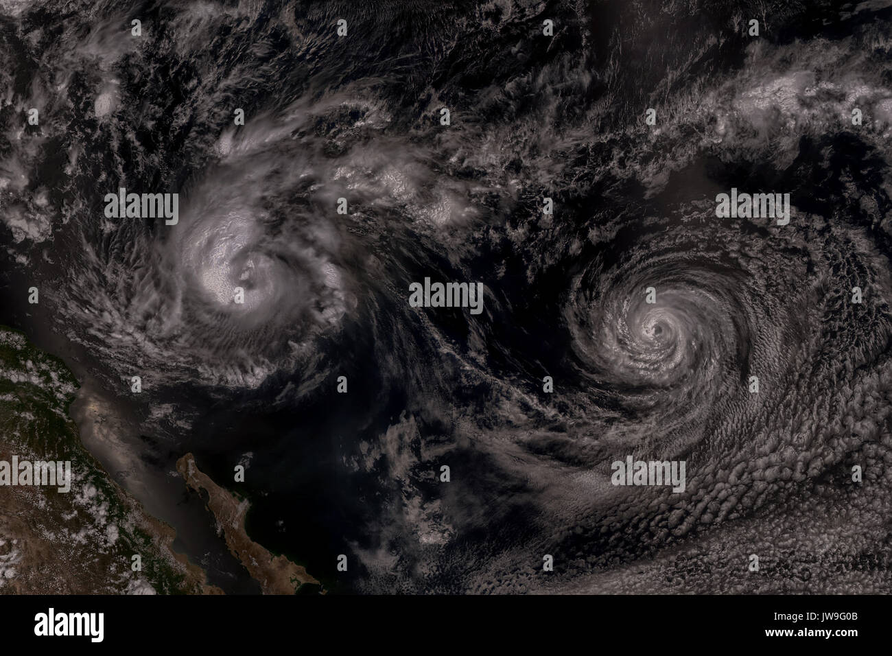 Cyclone over planet Earth. Elements of this image are furnished by NASA ...