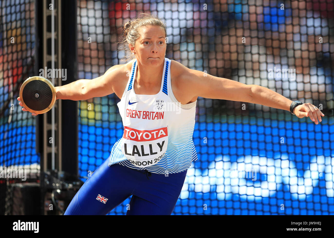 Great Britain's Jade Lally competes in the Women's Discus Throw ...