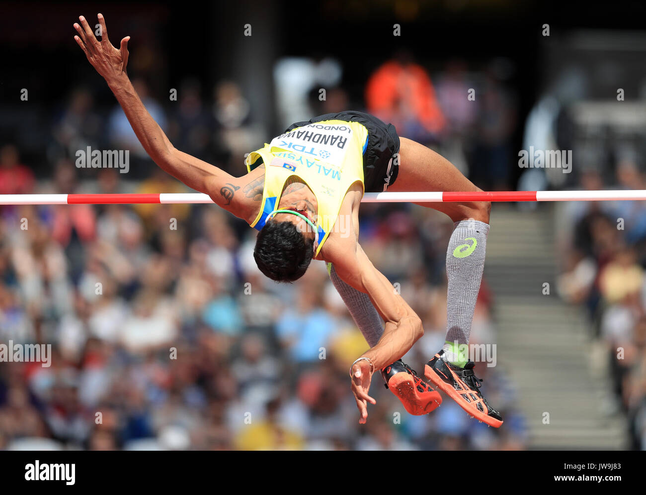 Malaysia's Nauraj Singh Randhawa competes in the Men's High Jump ...
