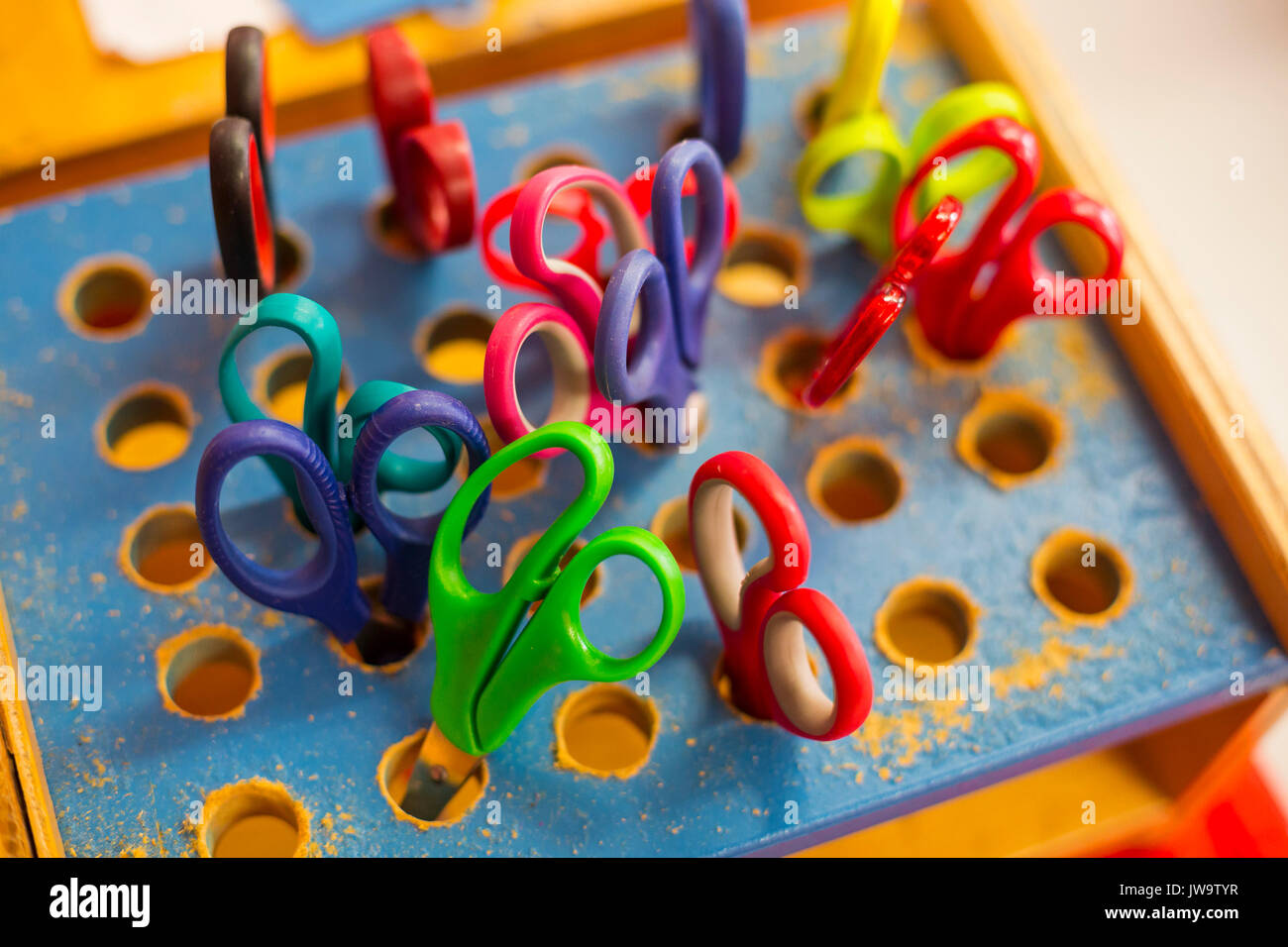 Charlotte, North Carolina - Scissors used in the after school program ...