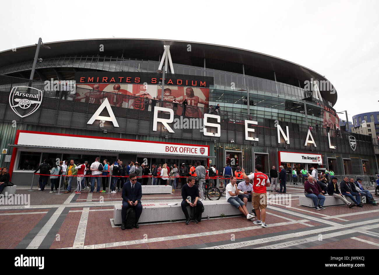 Arsenal fans outside the ground before the Premier League match at The ...