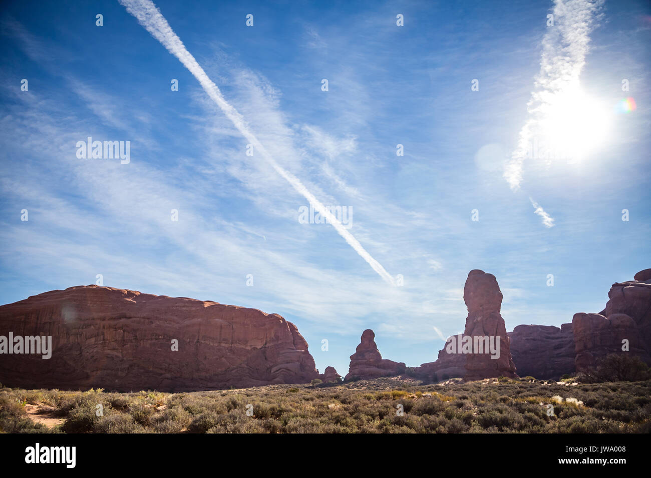 Located outside of Moab, Utah is Arches National Park consisting of 18 ...
