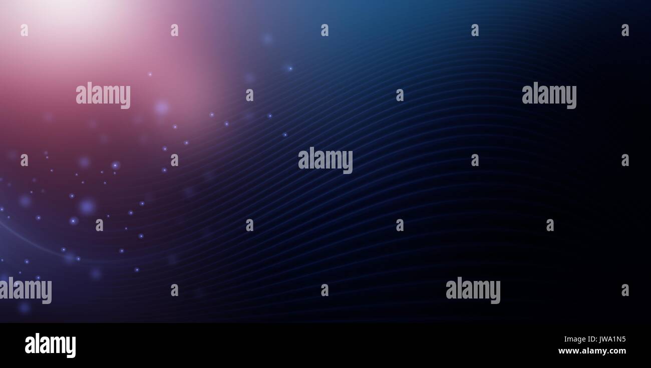 Magical Banner Background 2D Illustration. Mysterious Glowing Lights ...