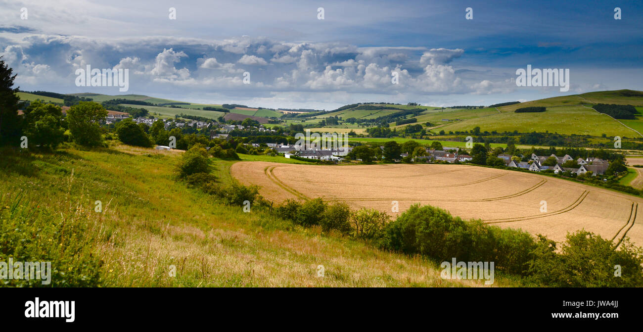 Kirk Yetholm and its twin village Town Yetholm in the Scottish Borders ...