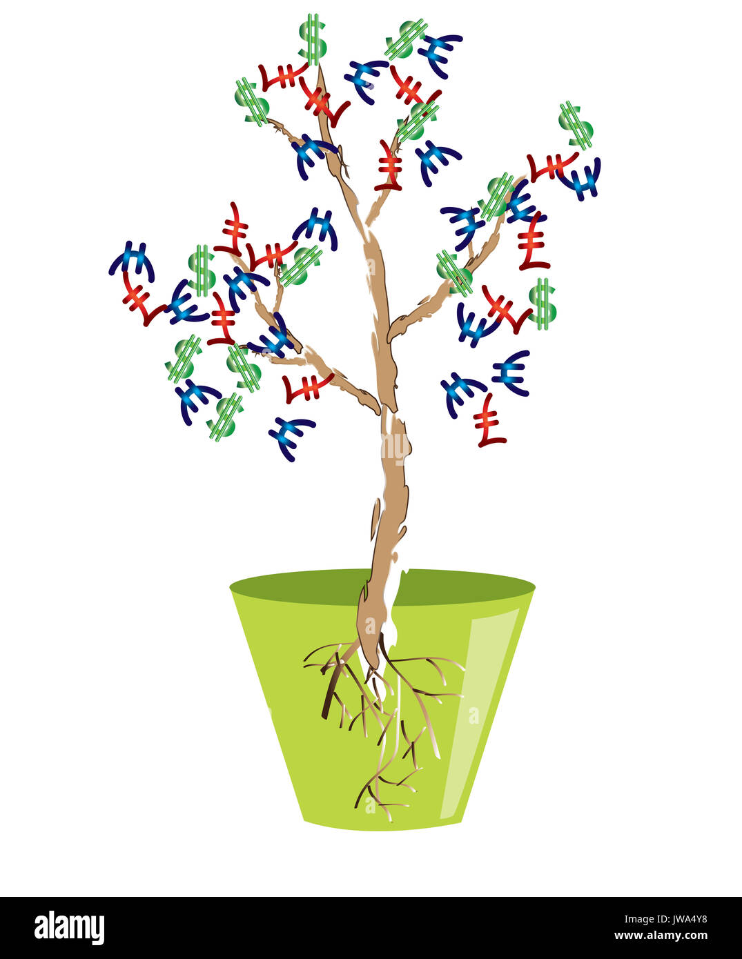 Strong tree roots Cut Out Stock Images & Pictures - Alamy