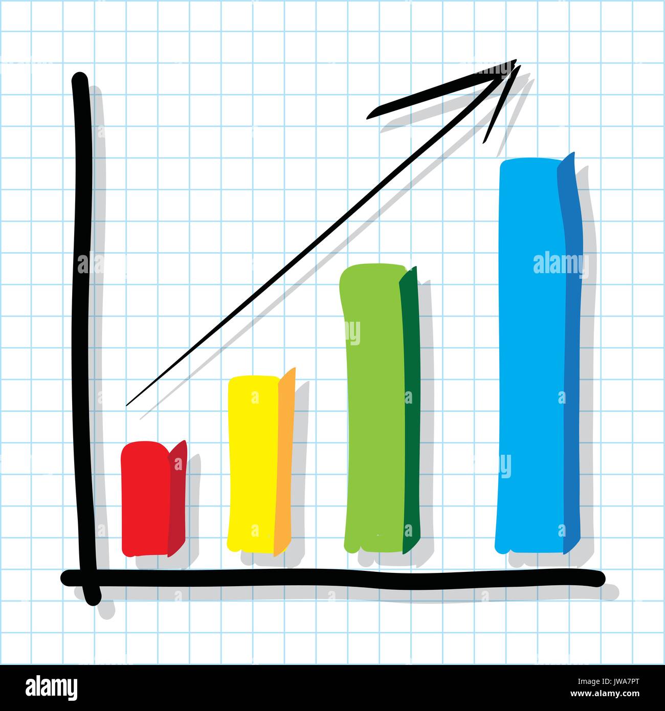 The abstract graph hand drawn vector Stock Vector Image & Art - Alamy