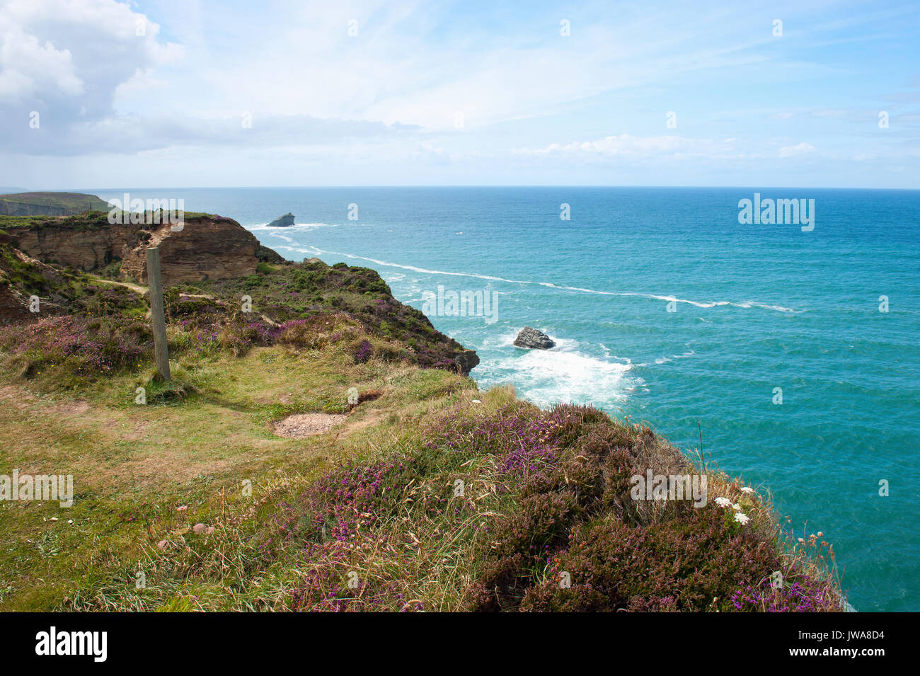 The Coast From Lighthouse Hill, Portreath Stock Photo - Alamy