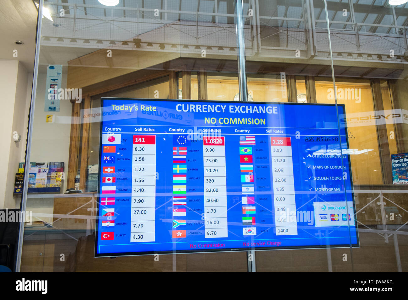 Currency exchange booth hi-res stock photography and images - Alamy