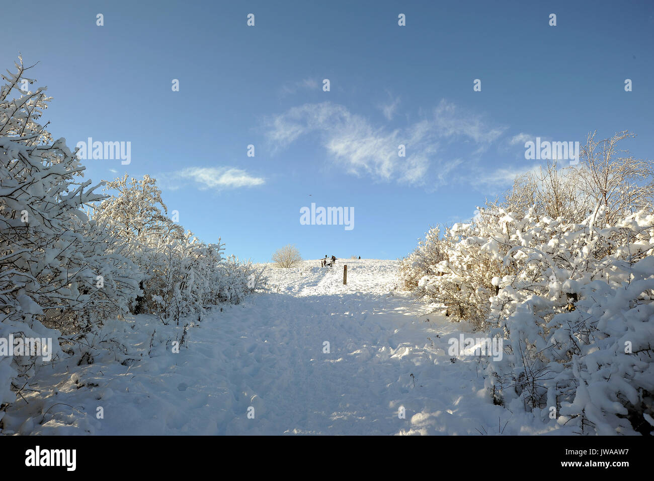 Snow at Leckwith, Cardiff Stock Photo - Alamy