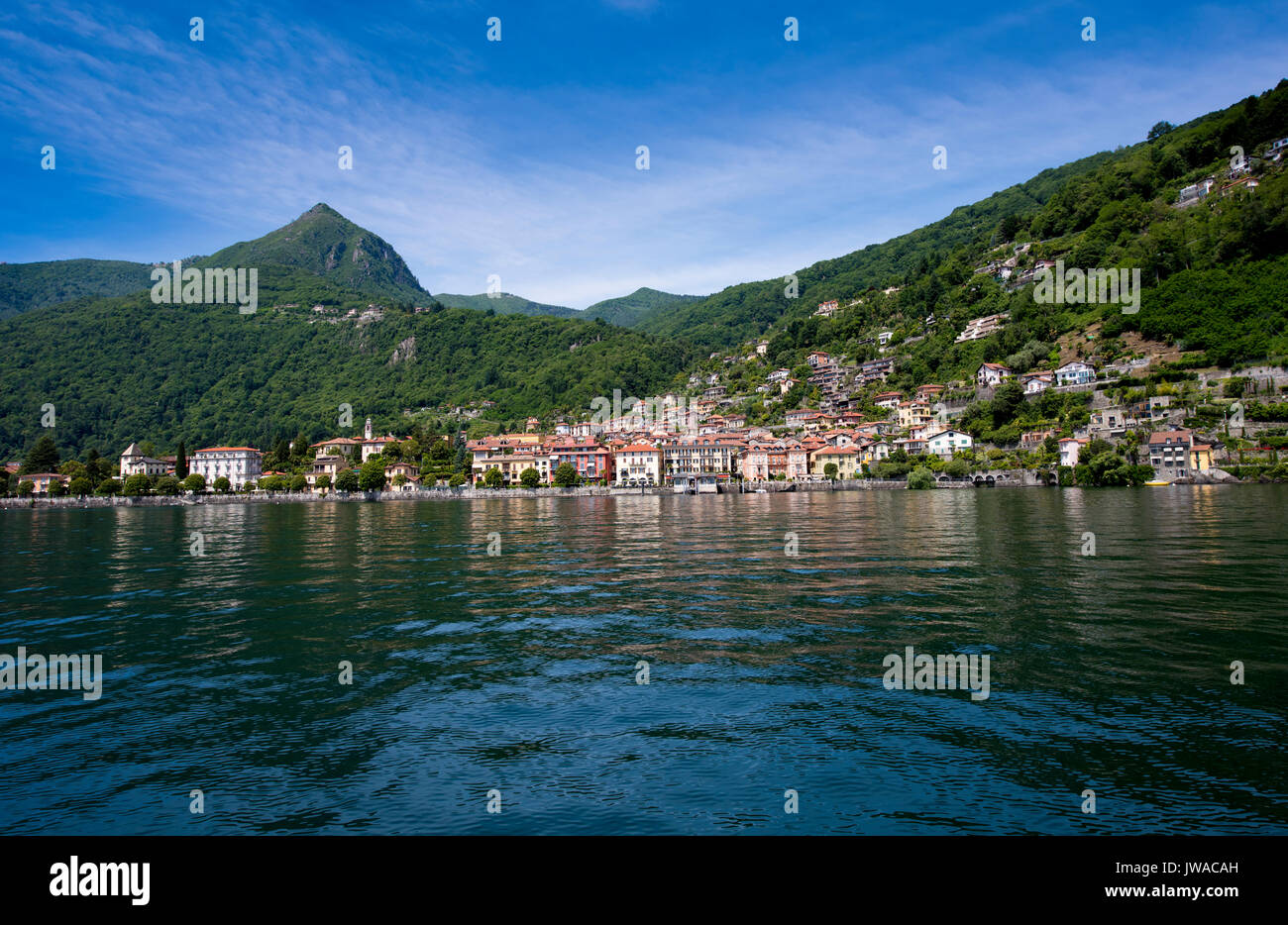 View from Lake Maggiore on Cannero Riviera - Cannero Riviera , Lake ...