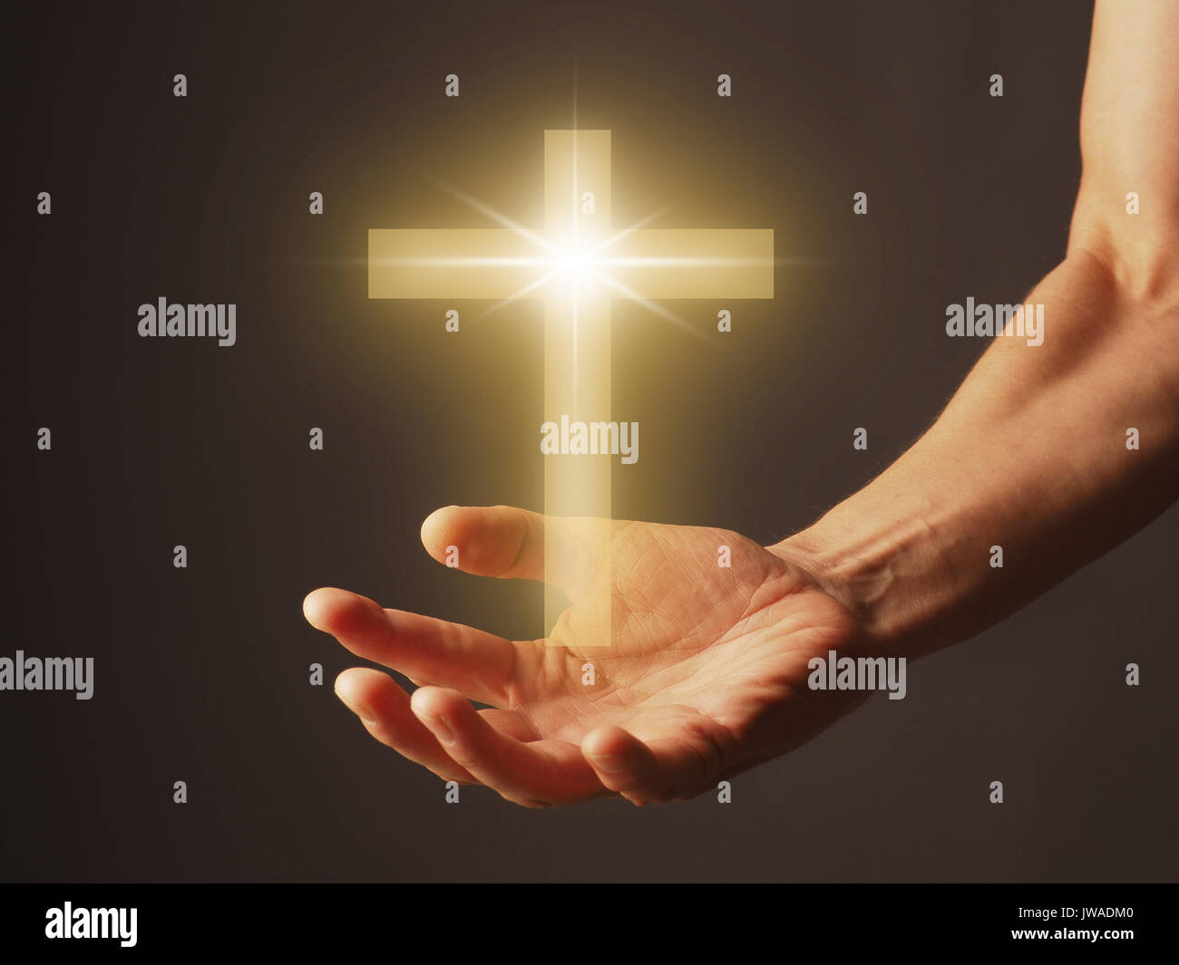 Shining cross hi-res stock photography and images - Alamy