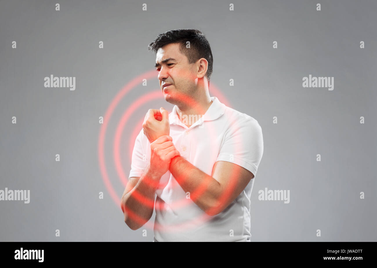 Man painful hand hi-res stock photography and images - Alamy