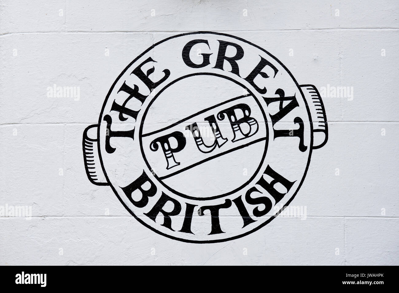 Sign: The Great British Pub, England UK Stock Photo - Alamy