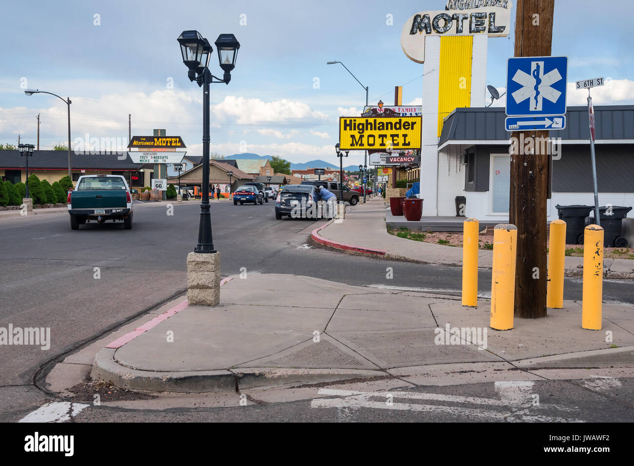 Main street, City of Williams, Arizona, USA Stock Photo - Alamy