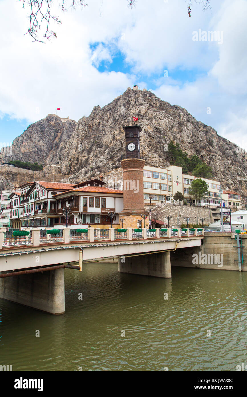 AMASYA, TURKEY - DECEMBER 03, 2016 : Old Ottoman houses and historical ...