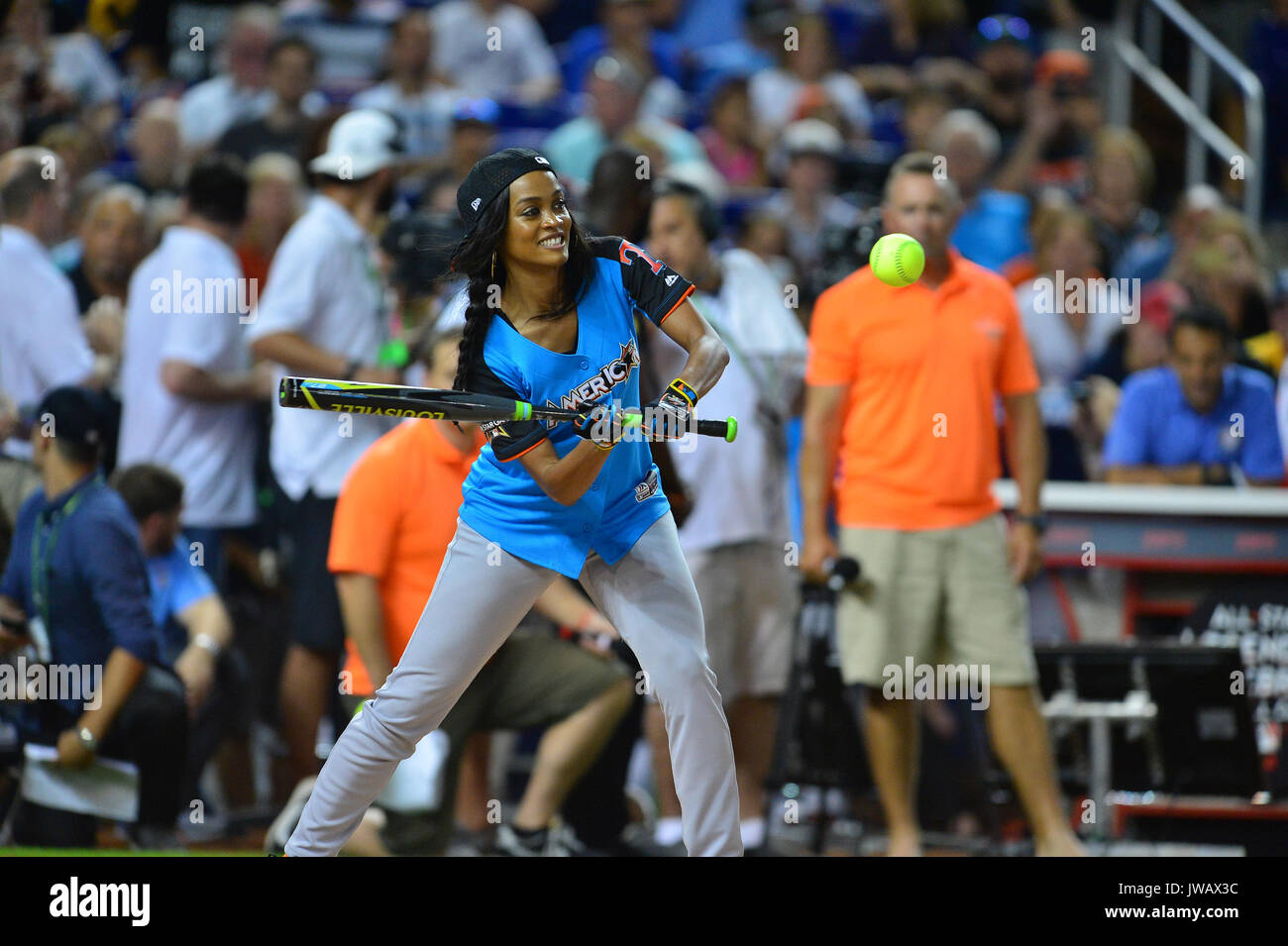 MLB All-Star Legends and Celebrity Softball at Marlins Park in Miami ...
