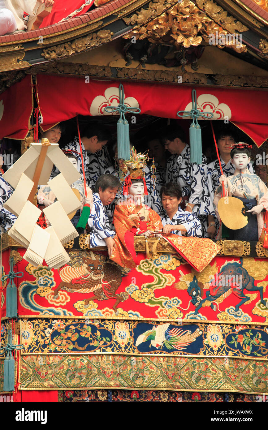Japan, Kyoto, Gion Matsuri, festival, Yama Hoko procession, Chigo ...
