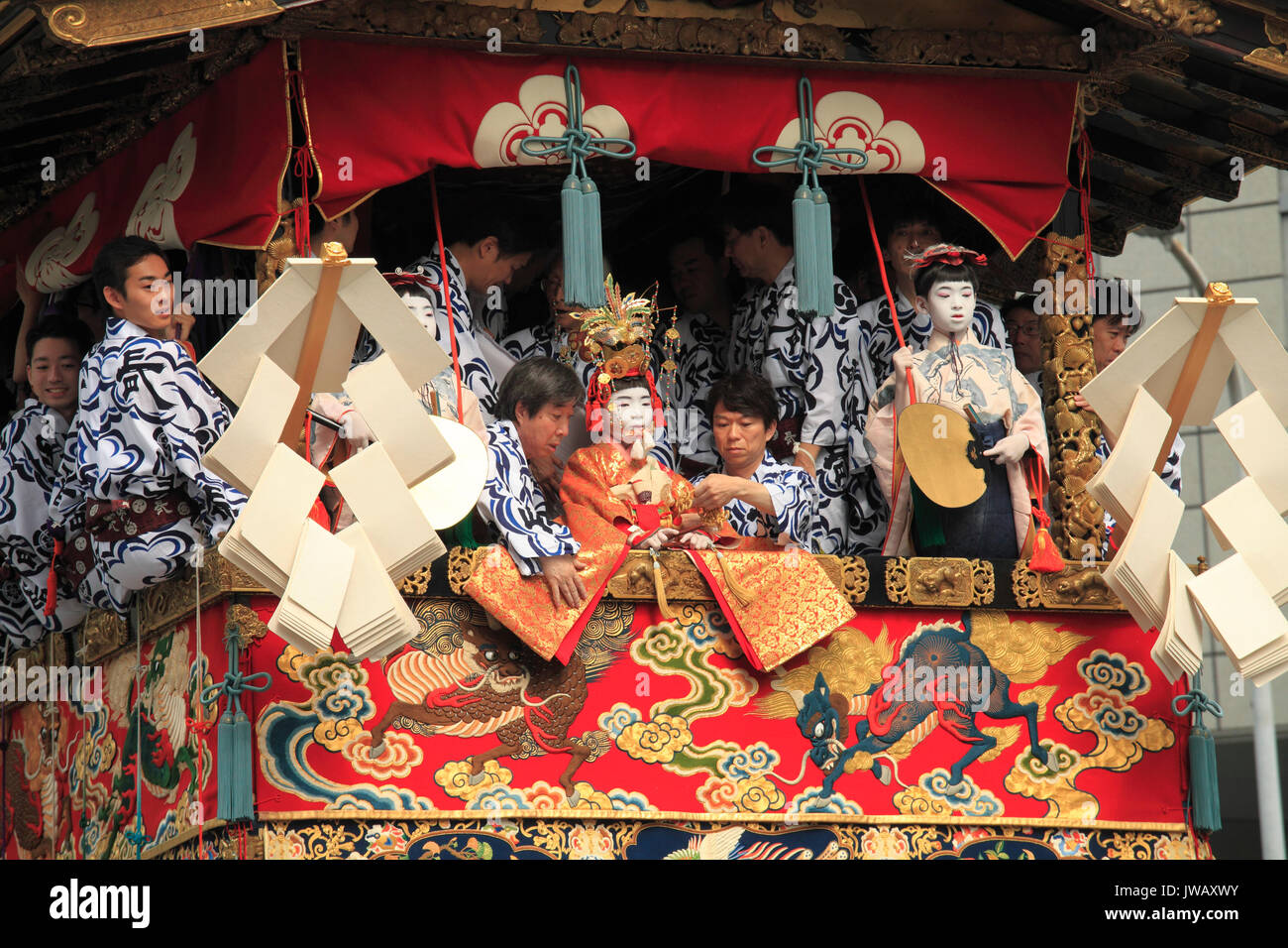 Japan, Kyoto, Gion Matsuri, festival, Yama Hoko procession, Chigo ...