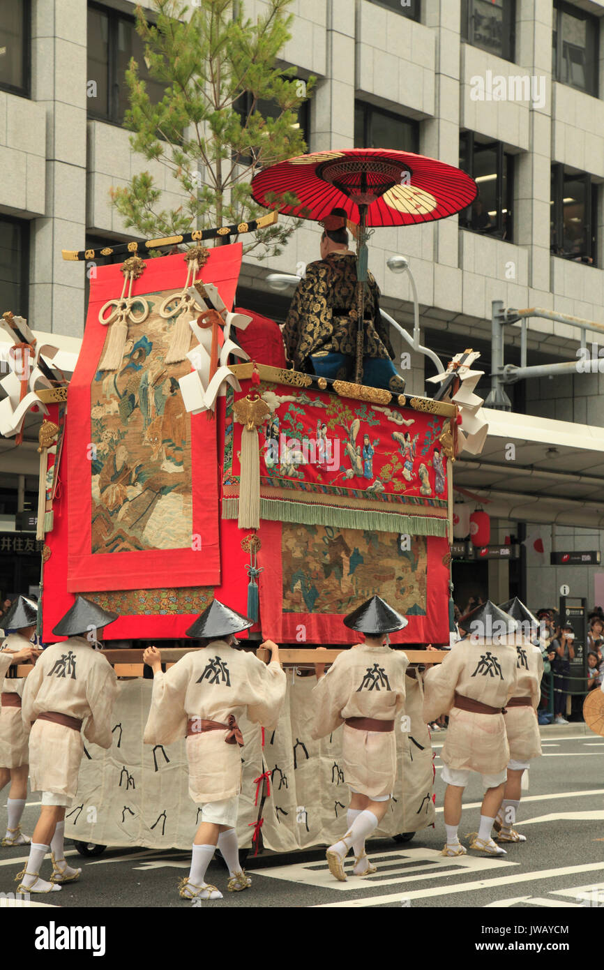 Japan, Kyoto, Gion Matsuri, festival, Yama Hoko procession, float ...
