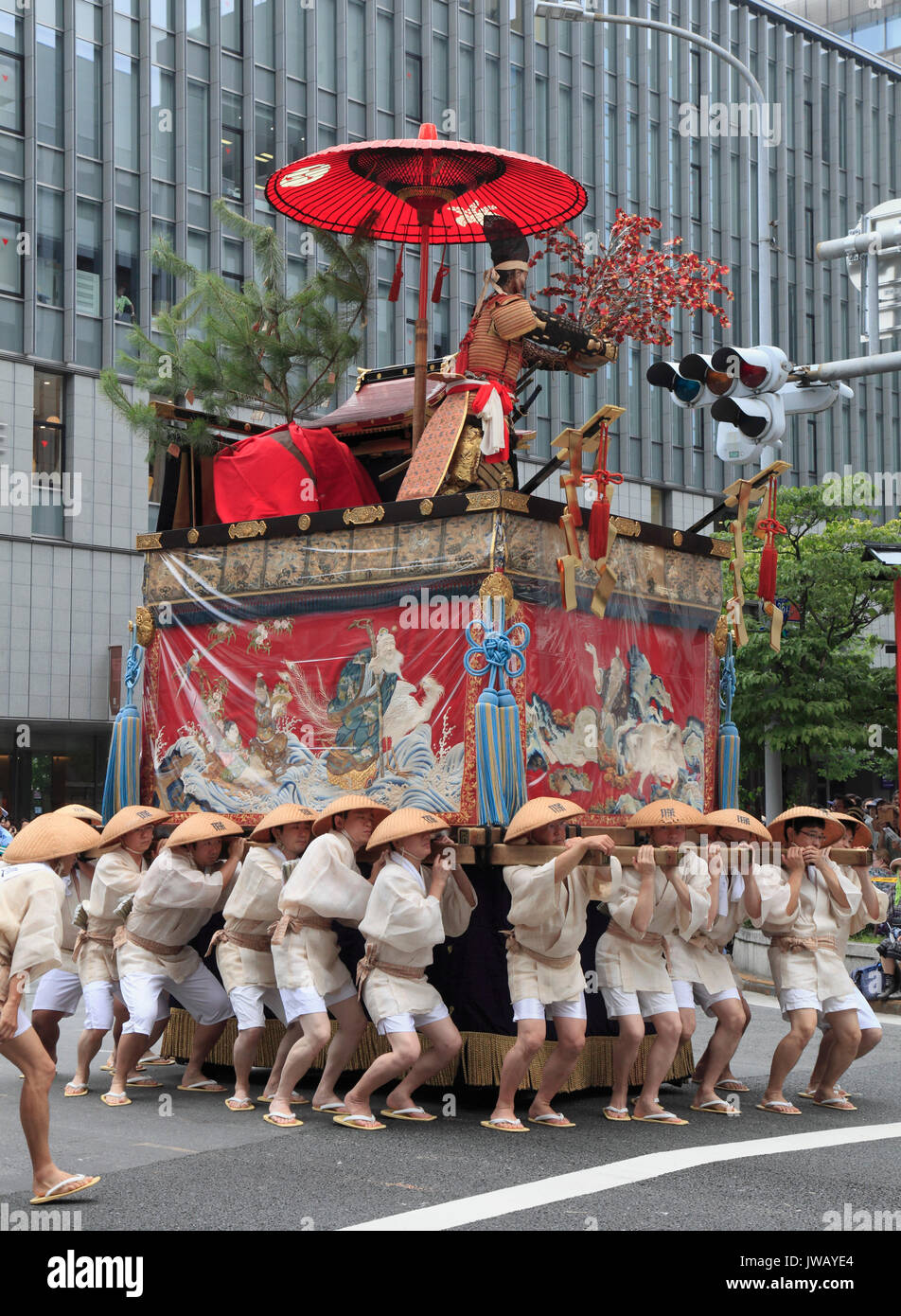 Japan, Kyoto, Gion Matsuri, festival, Yama Hoko procession, float ...