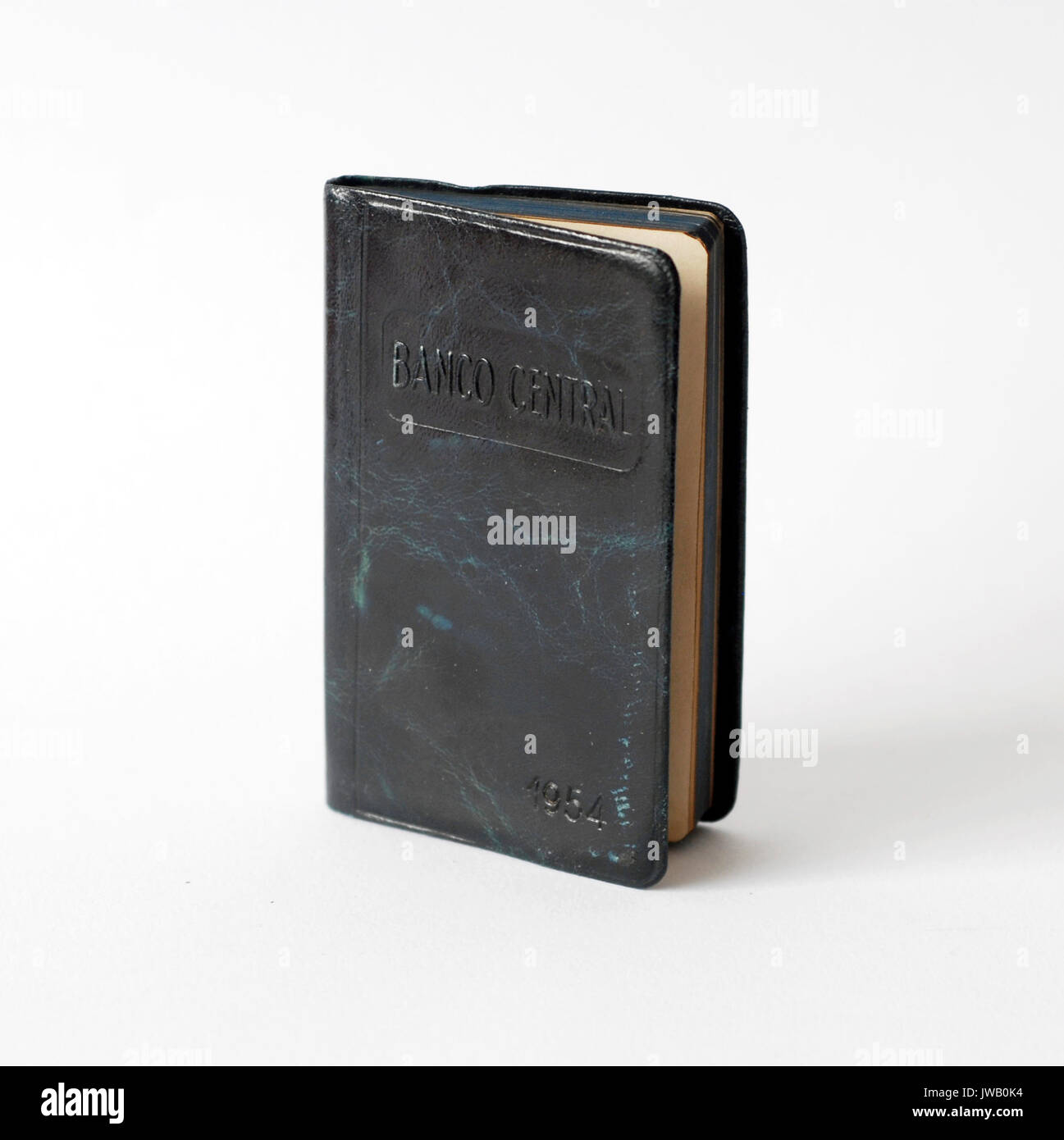 Old small bank diary. Original, 1950s Stock Photo - Alamy