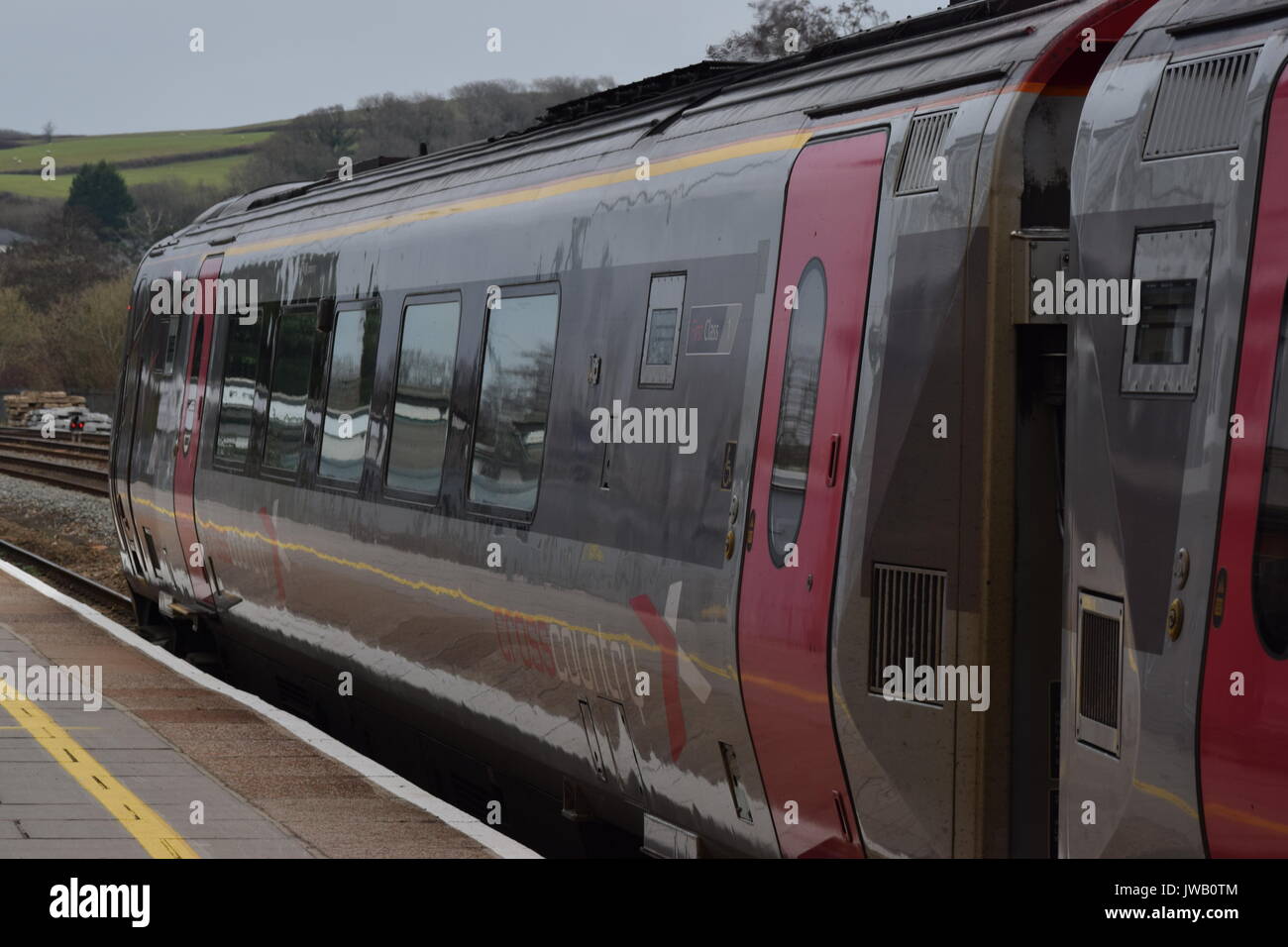 Silver train countryside hi-res stock photography and images - Alamy