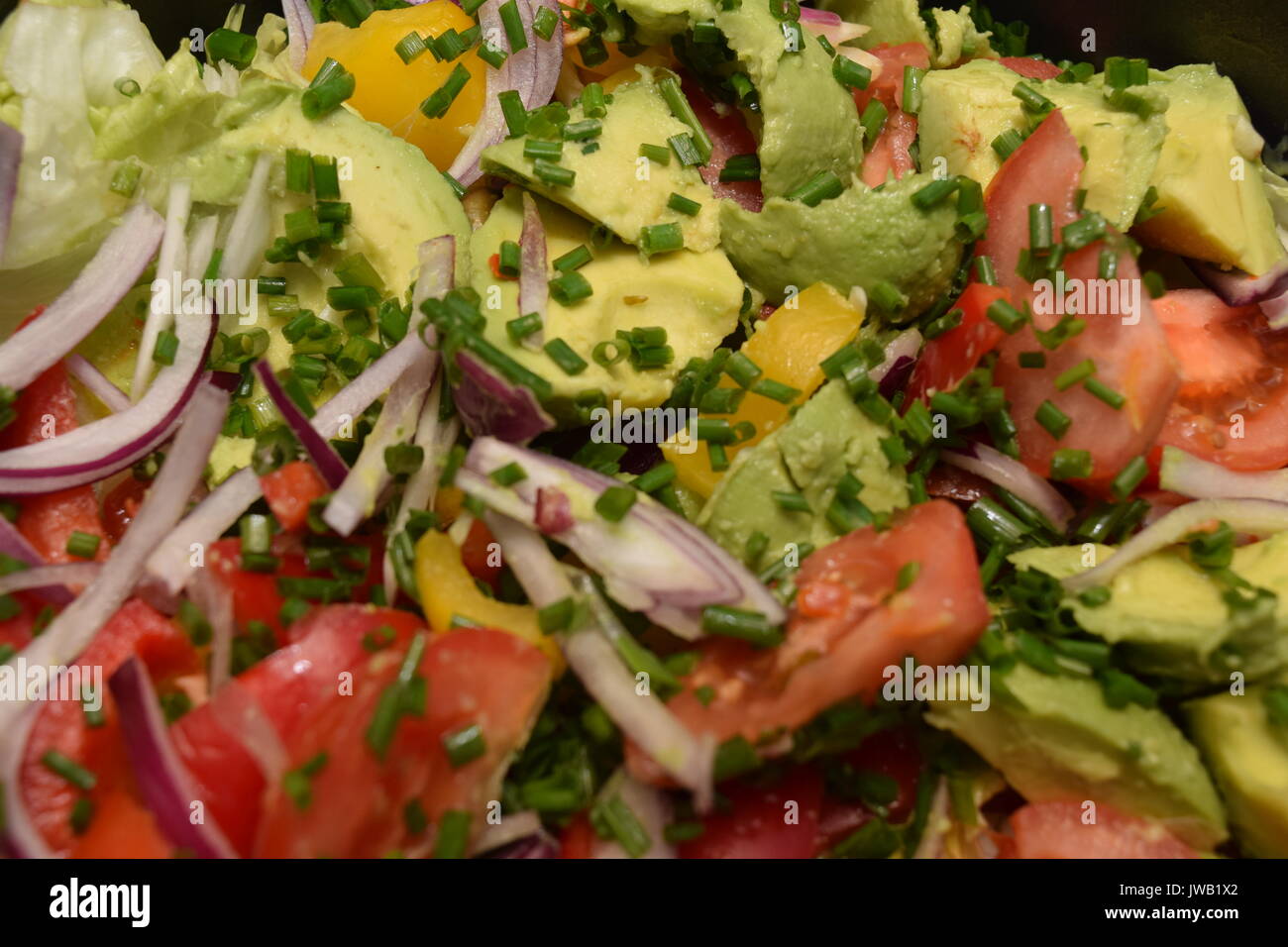 Organic fresh made salad Stock Photo - Alamy