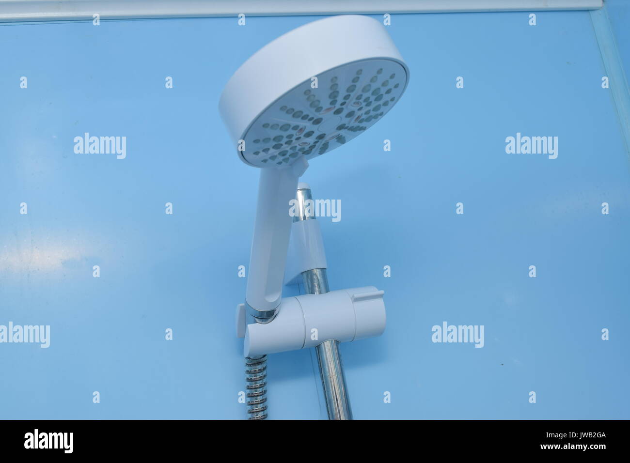 Shower head and shower controls Stock Photo - Alamy