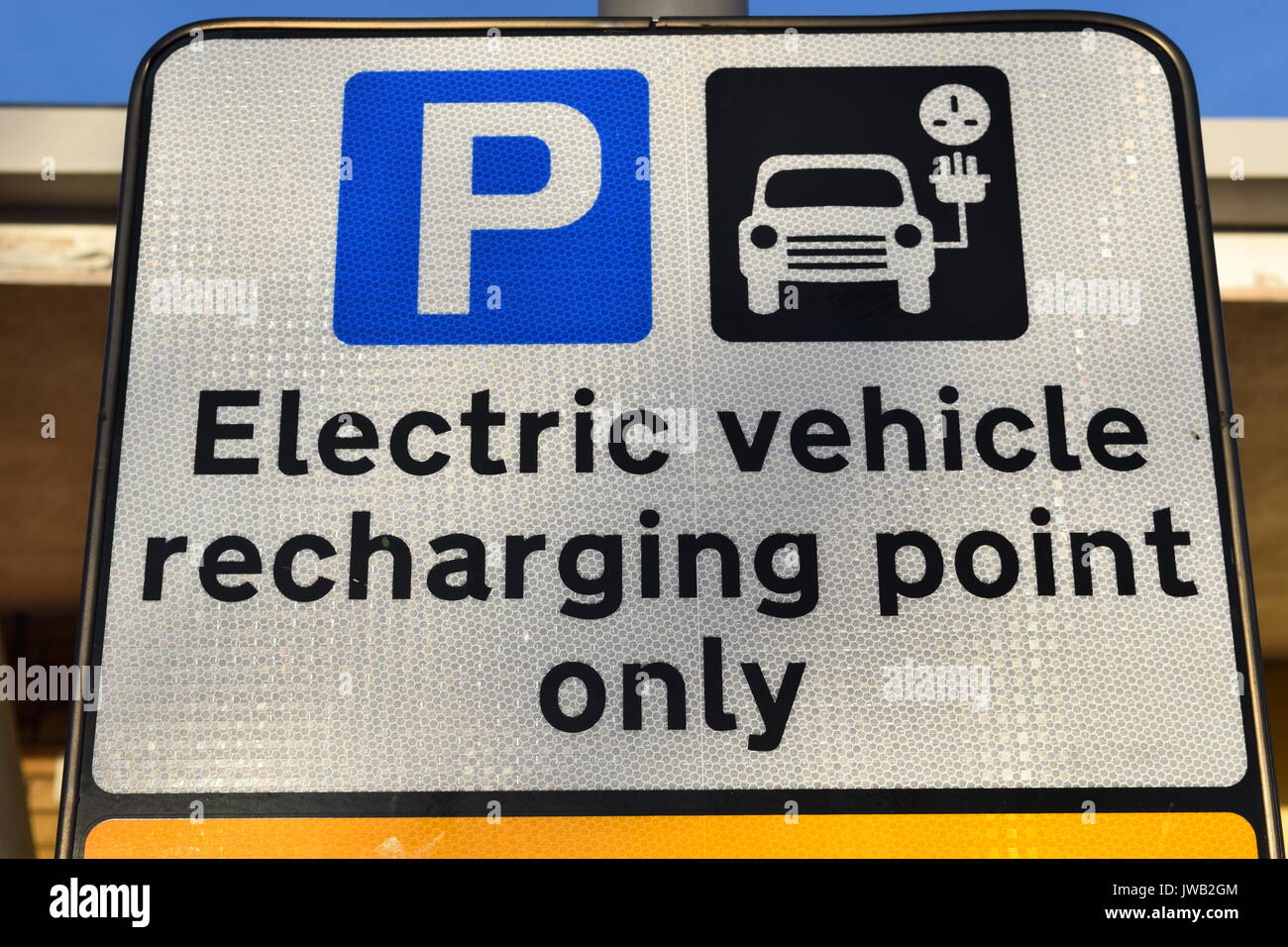 Electrical charging sign Stock Photo - Alamy
