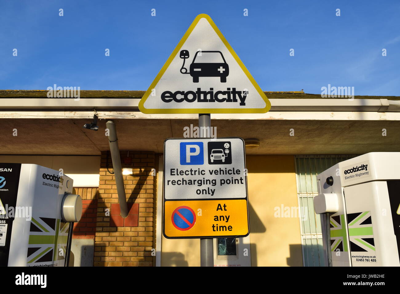 Electrical charging sign Stock Photo - Alamy