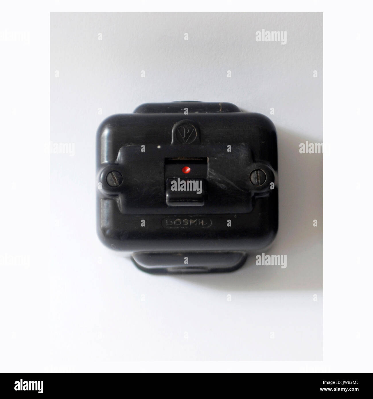 vintage black bakelite switch Stock Photo - Alamy