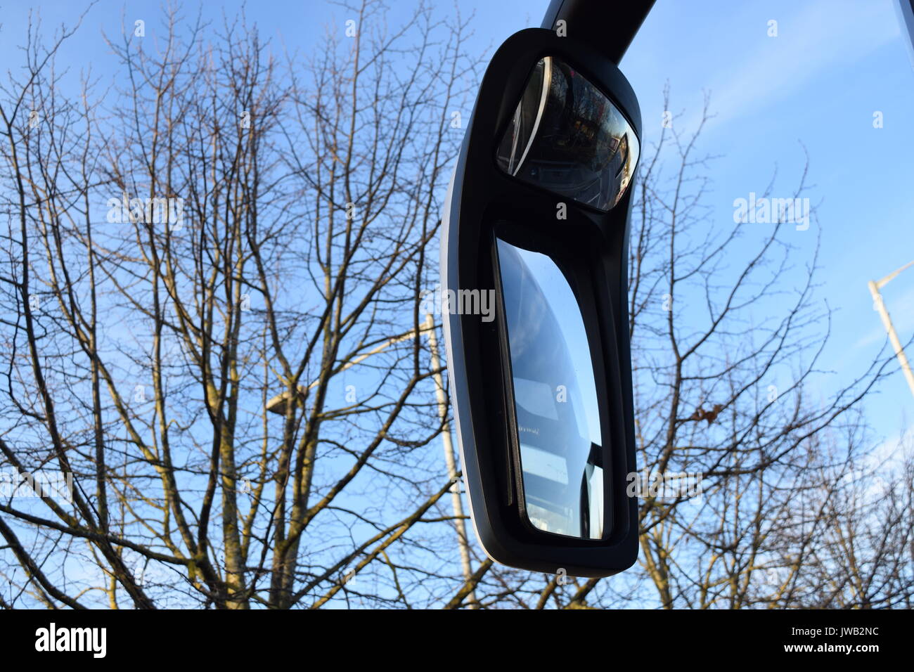 Rear view mirror bus hi-res stock photography and images - Alamy