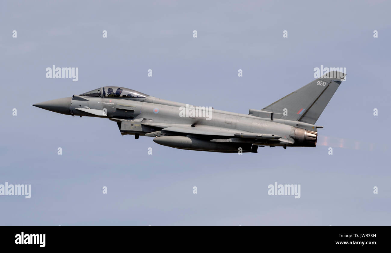 RAF Typhoon FGR4 Display Team on show at the Royal International Air Tattoo Stock Photo - Alamy