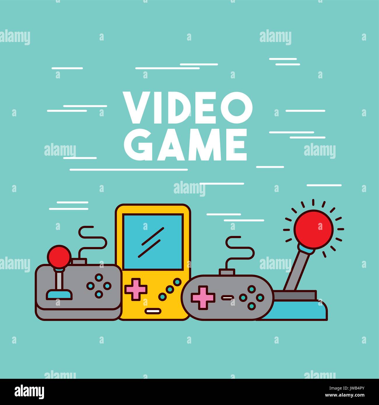 Video games classic console Stock Vector Image & Art - Alamy