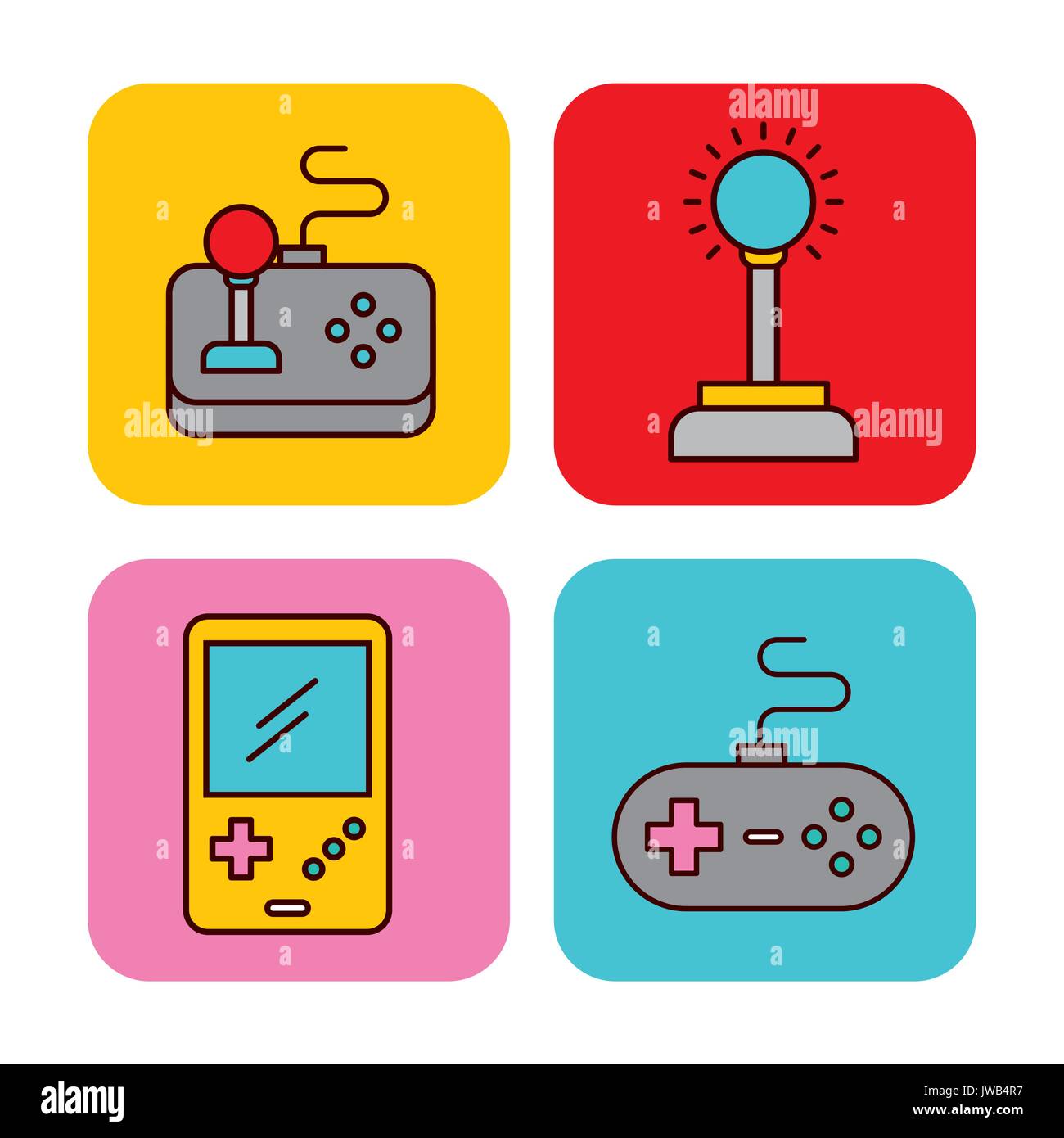 icon vector video games classic Stock Vector Image & Art - Alamy