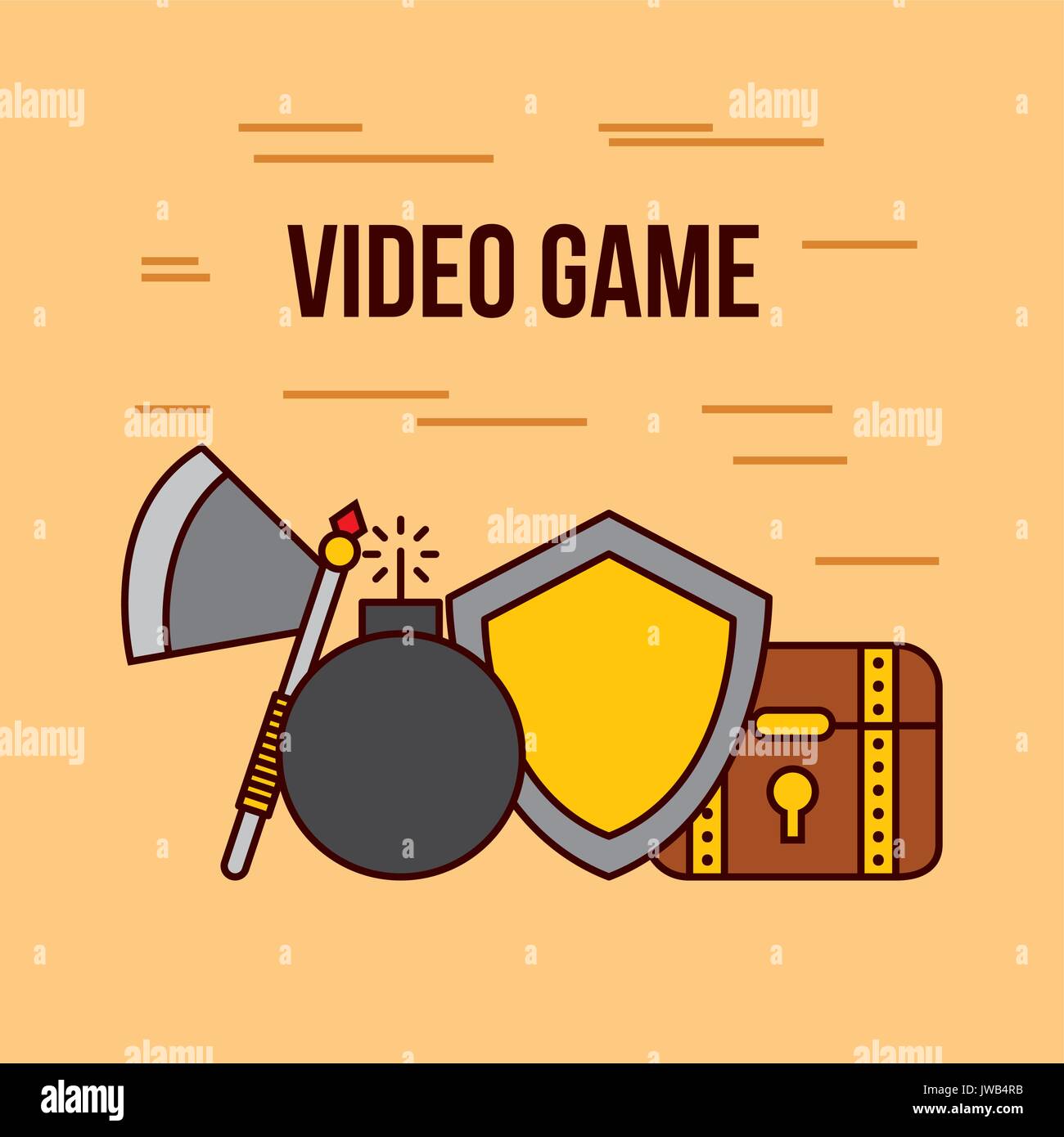 objects video games classic Stock Vector Image & Art - Alamy