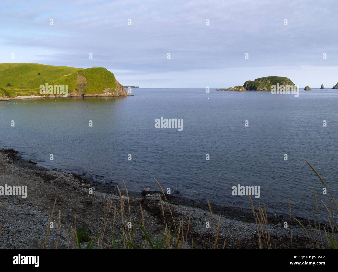 Oceanic bay of Shikotan island Stock Photo - Alamy