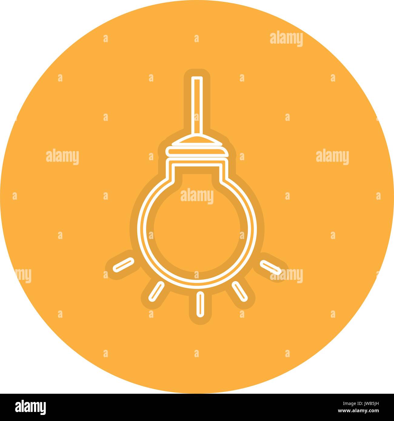 bulb light hanging isolated icon vector illustration design Stock ...