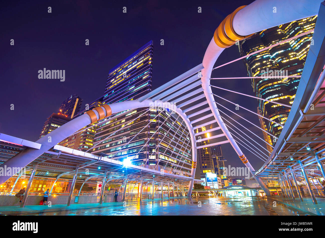 Sathorn bridge hi-res stock photography and images - Alamy