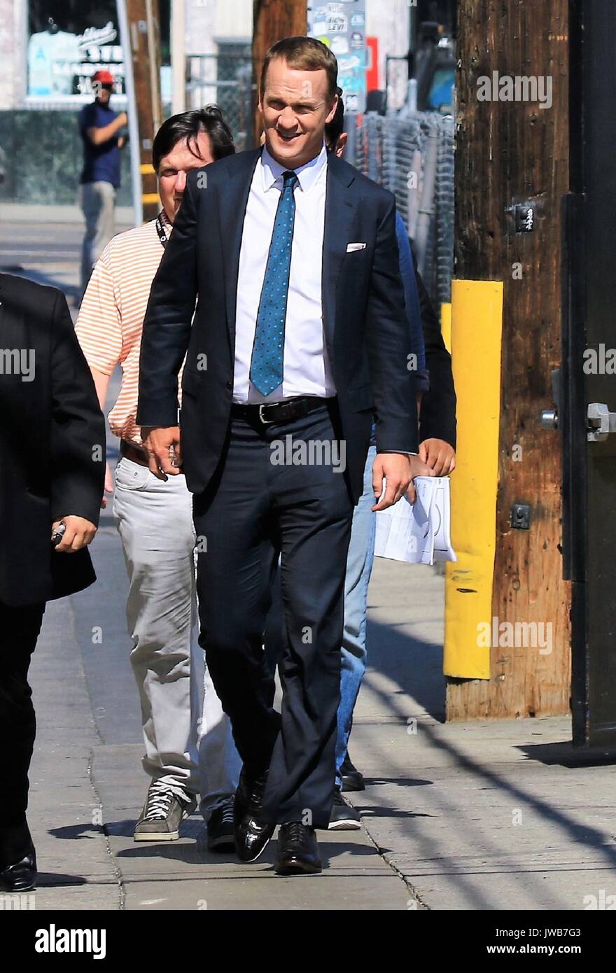 Celebrities outside the 'Jimmy Kimmel Live!' studios Featuring: Peyton ...