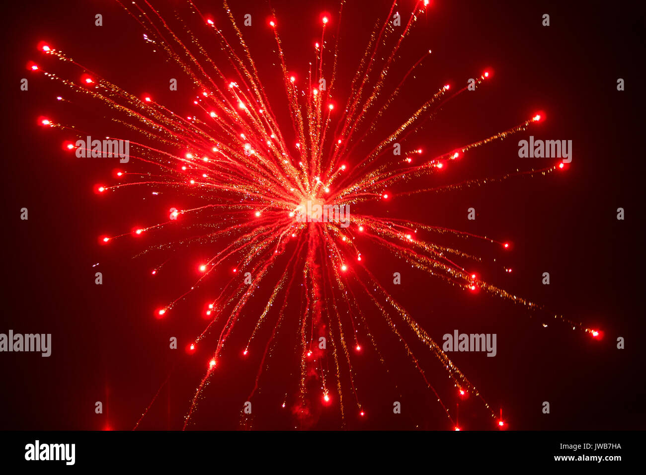 creative fireworks in black background Stock Photo - Alamy