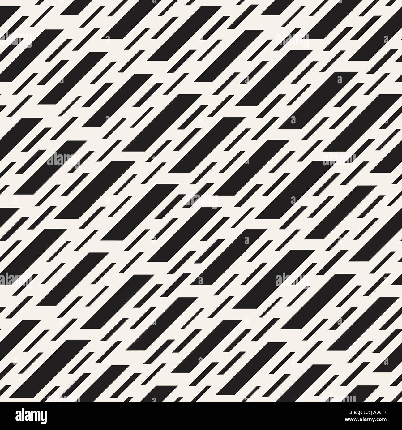Black and White Irregular Dashed Lines Pattern. Modern Abstract Vector ...