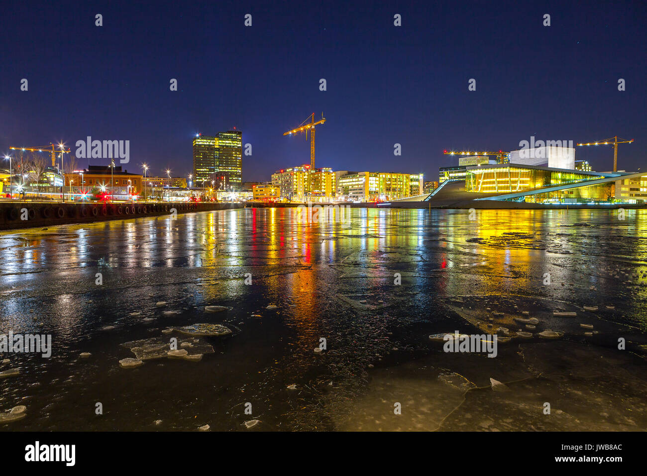 Oslo opera house night hi-res stock photography and images - Alamy