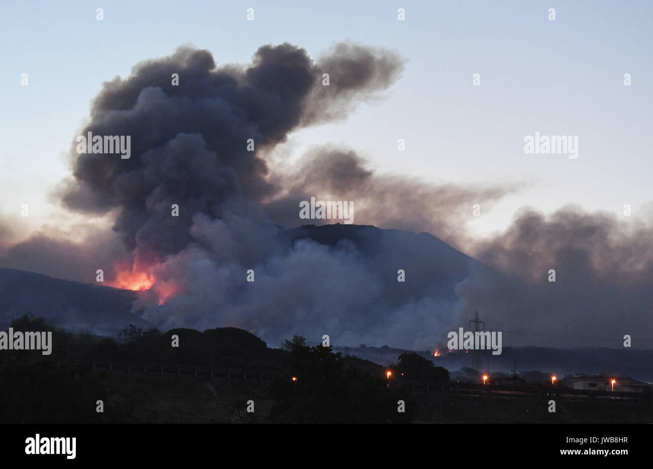 Italian firefighters have been battling numerous separate blazes on the ...