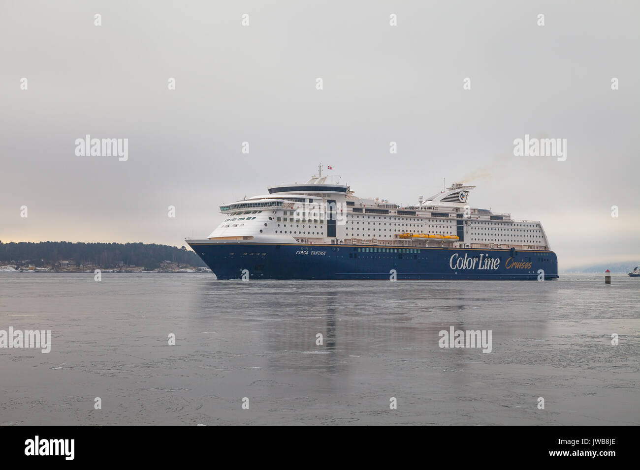 OSLO, NORWAY - 28 FEB 2016: Ferry Color Magic of the Color Line ...