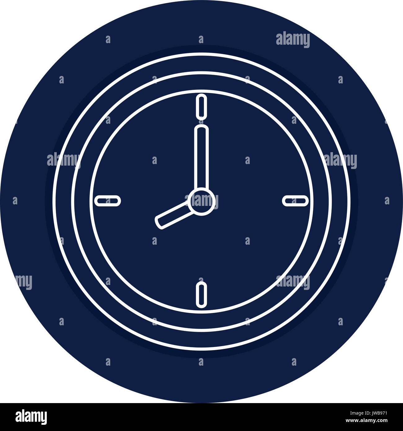 time clock isolated icon vector illustration design Stock Vector Image ...