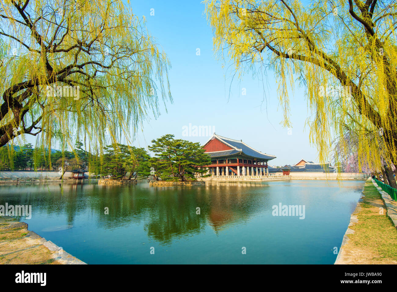 Gyeongbokgung Palace in spring,Korea Stock Photo - Alamy